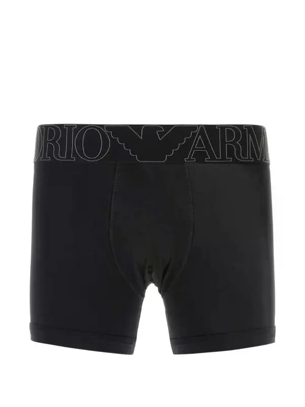 Emporio Armani Logo-detail Boxers - Black
