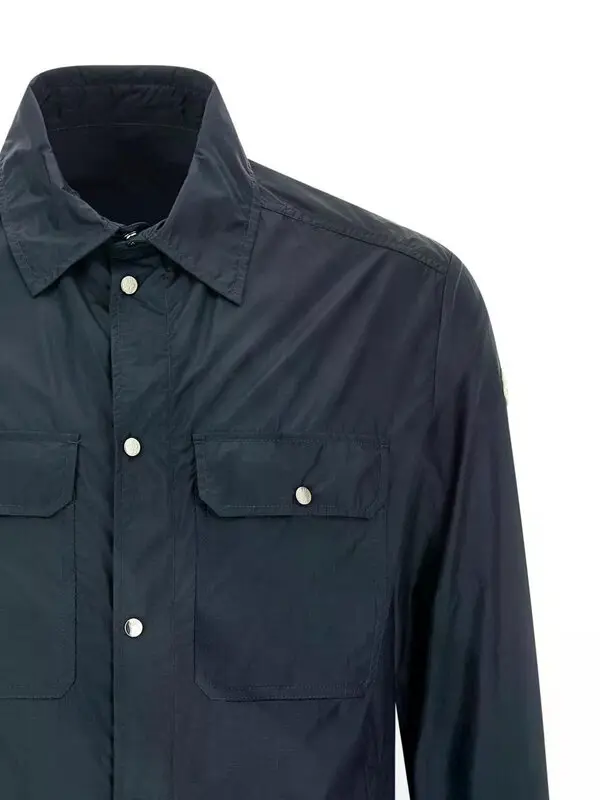 Moncler Lightweight Stop Pointed-collar Shirt - Blue