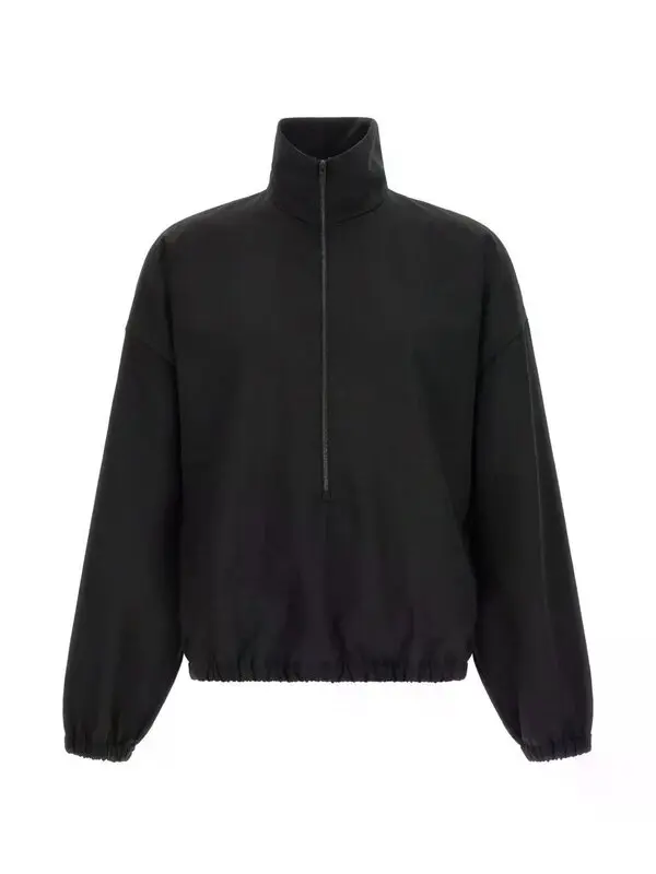 Fear Of God Half-zip High-neck Sweatshirt - Black