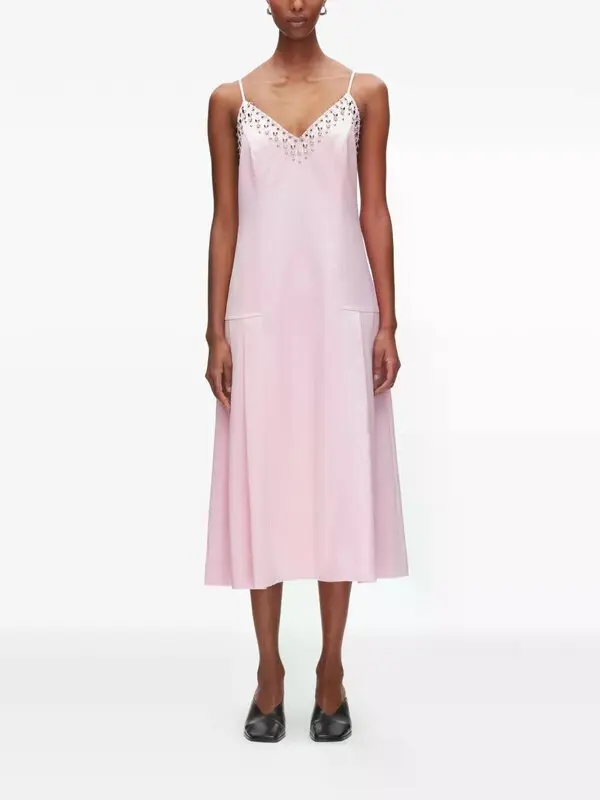 3.1 Phillip Lim Embellished Pleated Midi Dress