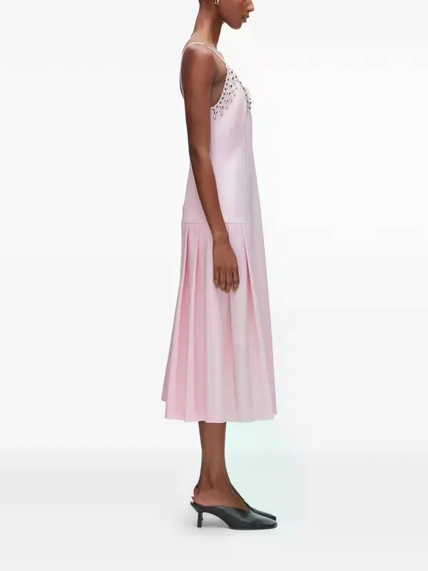 3.1 Phillip Lim Embellished Pleated Midi Dress
