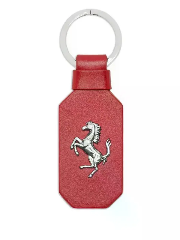 FERRARI Horse-motif Keyring - Red
