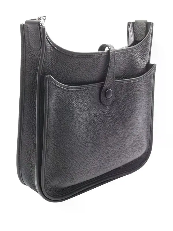 Hermès 2024 Clemence Evelyne Iii Pm Crossbody Bag - Black