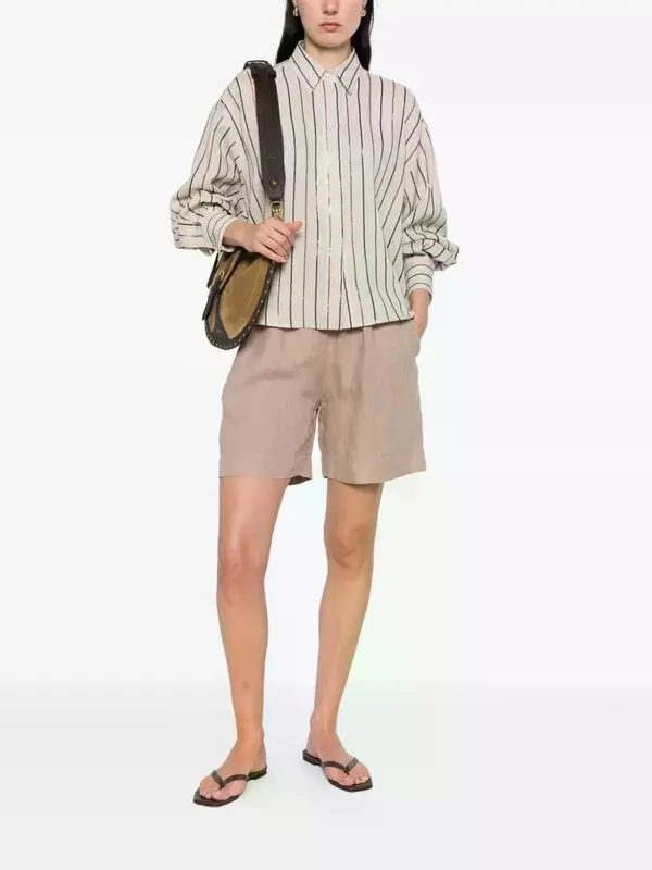 Brunello Cucinelli Striped Shirt - Neutrals
