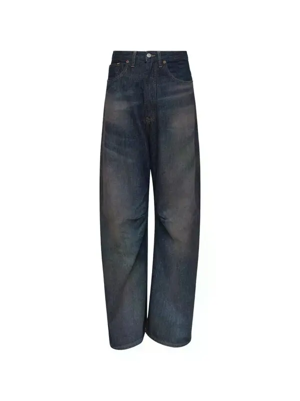 MAISON MARGIELA Faded-wash Wide-leg Denim Jeans - Blue