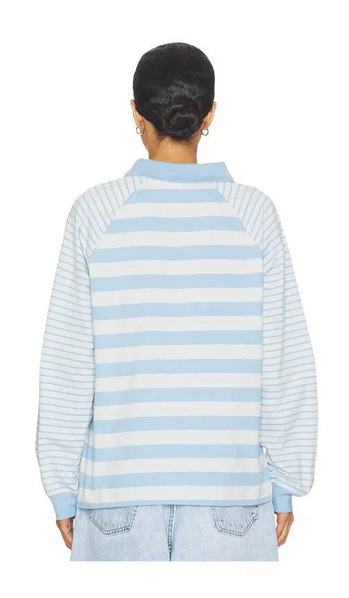SAMSOE SAMSOE Saella Long Sleeve Polo - Blue