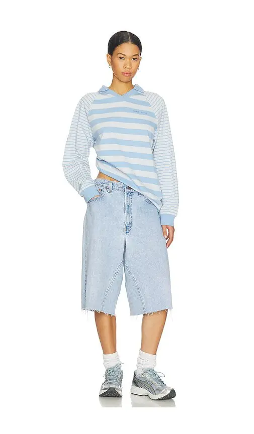 SAMSOE SAMSOE Saella Long Sleeve Polo - Blue