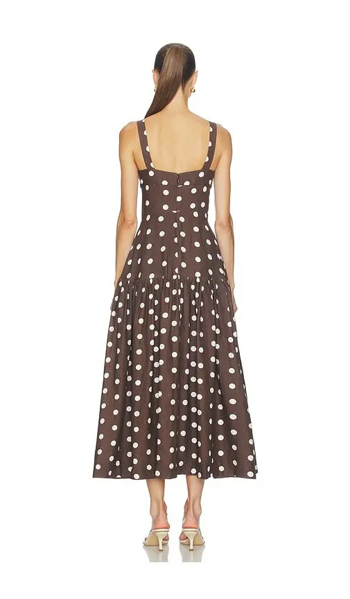 NICHOLAS Valeria Dress - Chocolate