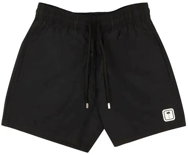 Palm Angels X Vilebrequin Patch Swim Shorts - Black