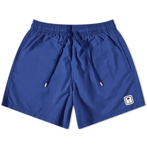 Palm Angels X Vilebrequin Patch Swim Shorts - Blue