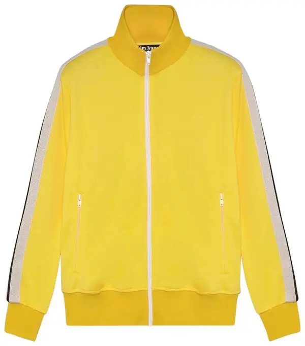 Palm Angels Classic Track Jacket - Yellow/white