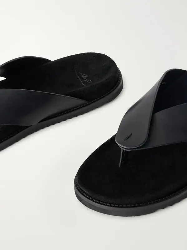 Mr P. Leather Flip Flops