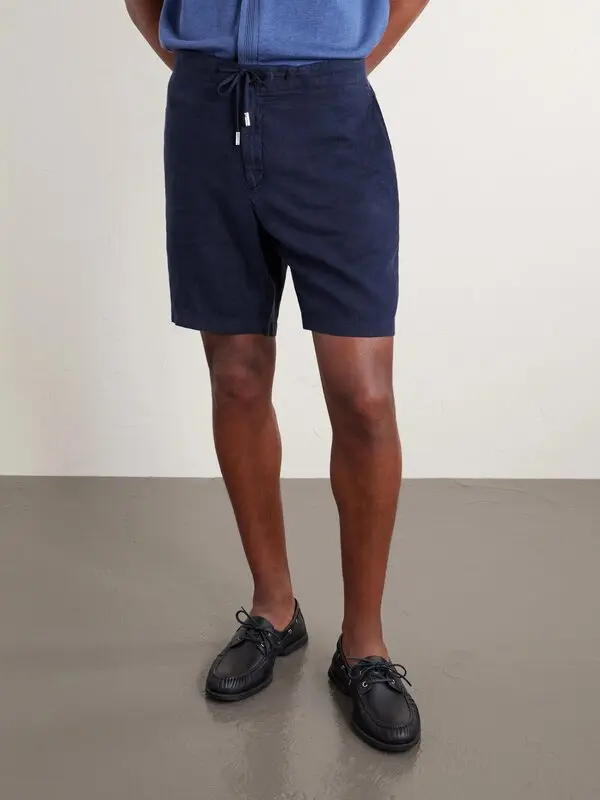 Mr P. Straight-leg Linen Bermuda Shorts