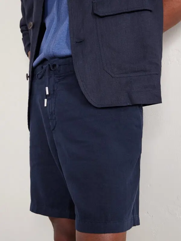 Mr P. Straight-leg Linen Bermuda Shorts