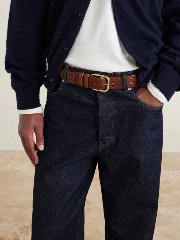 Mr P. 3.5cm Woven Leather Belt