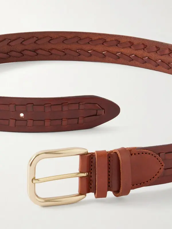 Mr P. 3.5cm Woven Leather Belt