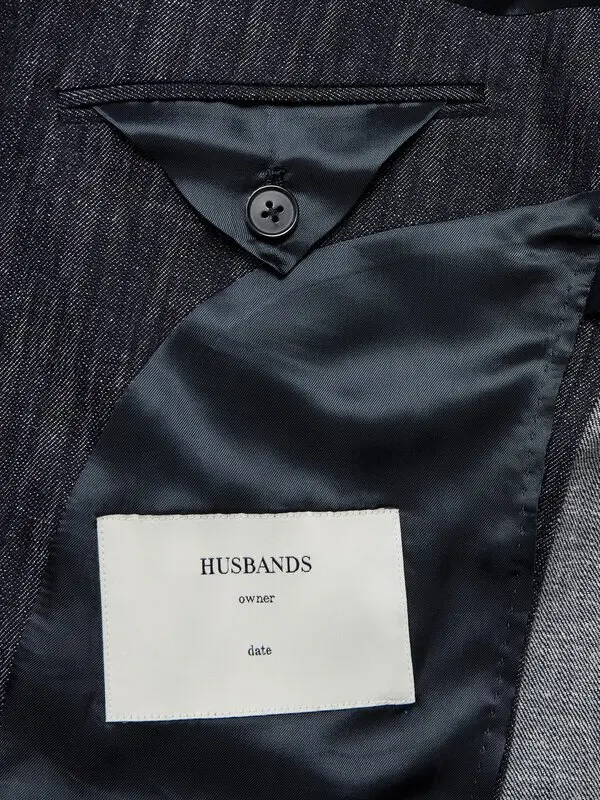 Husbands Slub Cotton And Hemp-blend Twill Blazer