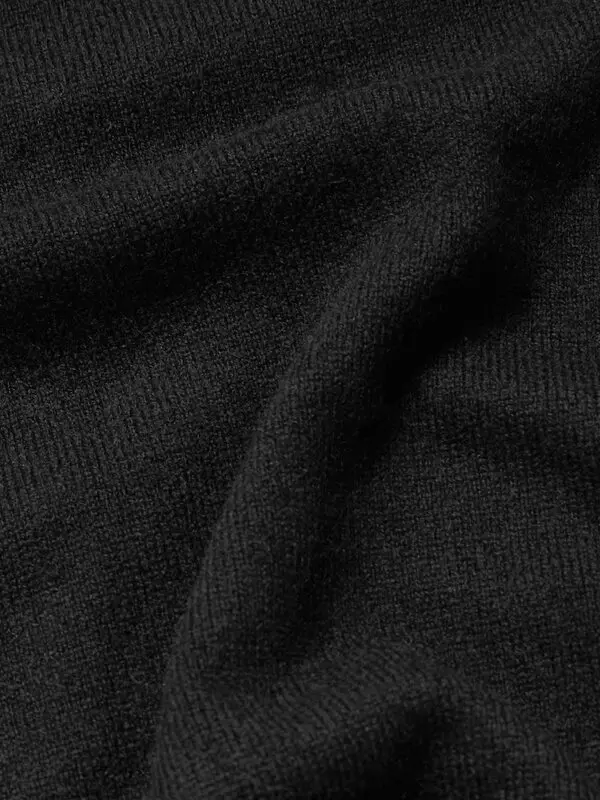 Mr P. James Cashmere Half-zip Sweater - Black