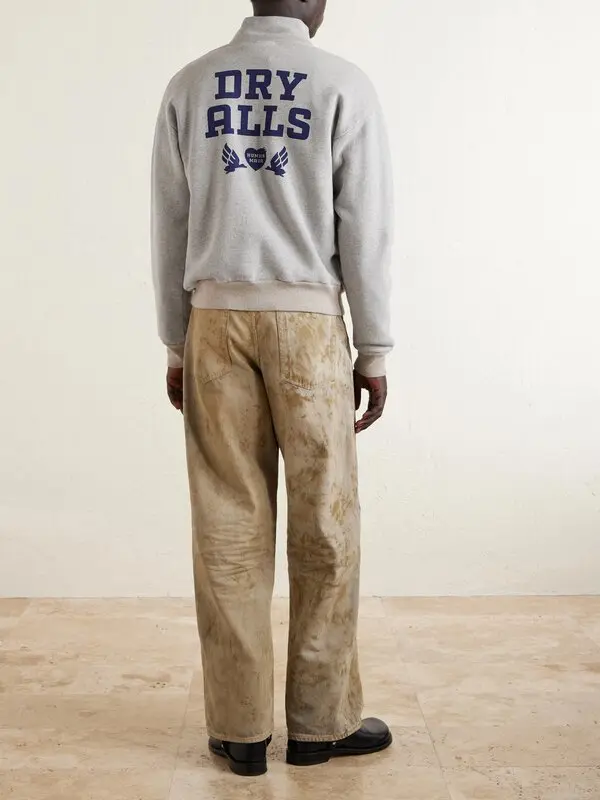 HUMAN MADE Logo-print Half-zip Sweatshirt