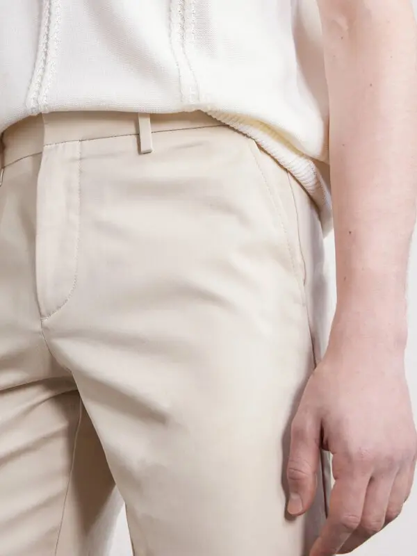 Mr P. Straight-leg Cotton-canvas Bermuda Shorts - Neutrals