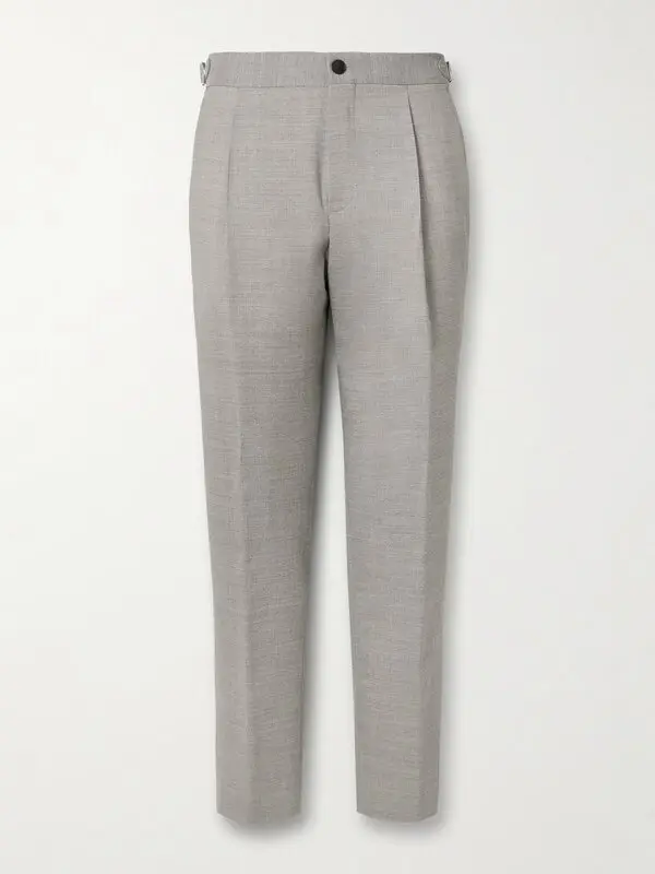Mr P. Daniel Tapered Wool-flannel Suit Trousers