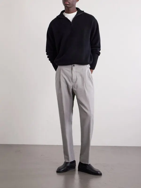 Mr P. Daniel Tapered Wool-flannel Suit Trousers
