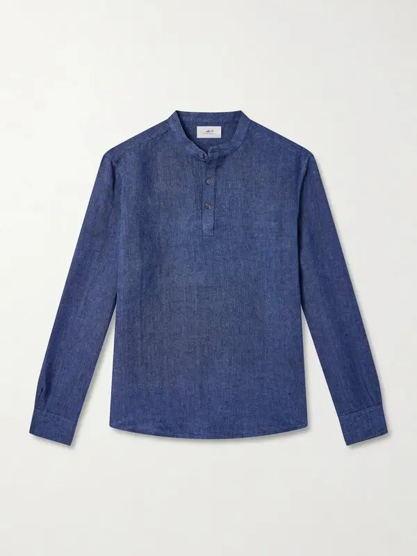 Mr P. Herringbone Linen Shirt