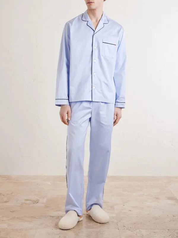 TEKLA Bellhop Cotton-satin Pyjama Set