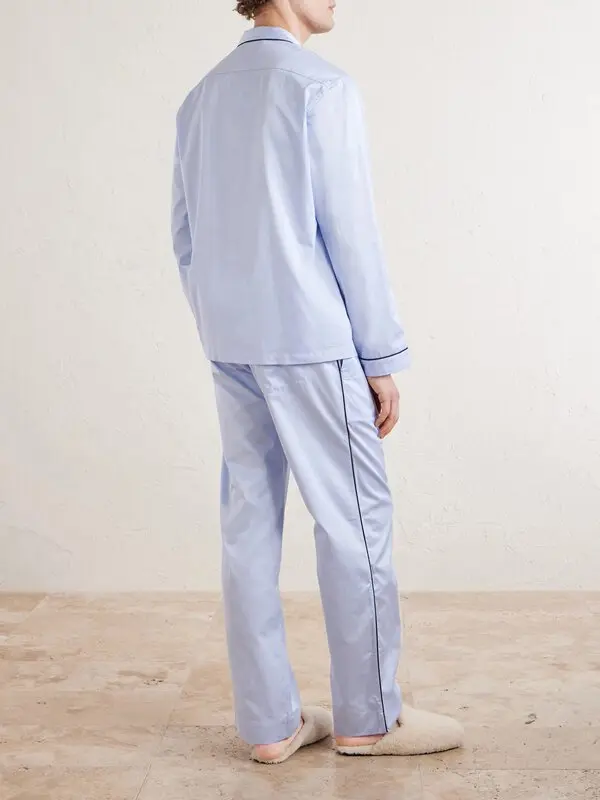 TEKLA Bellhop Cotton-satin Pyjama Set