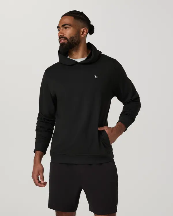 Vuori Ponto Pullover Hoodie - Black Heather