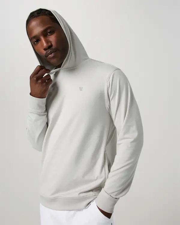 Vuori Ponto Pullover Hoodie - Salt Heather