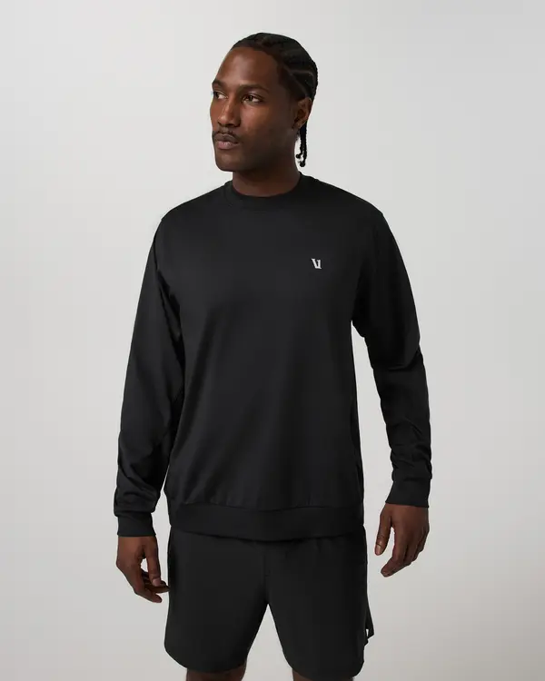 Vuori Sunday Crew Neck Shirt - Black
