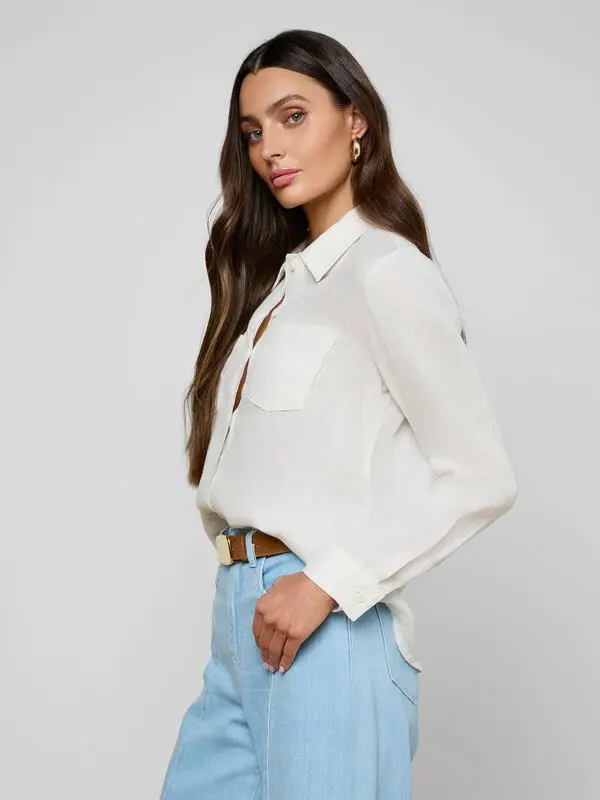 L'Agence Isla Linen Shirt