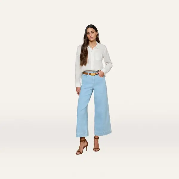 L'AGENCE Isla Linen Shirt