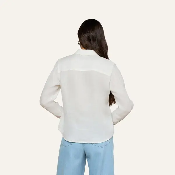 L'AGENCE Isla Linen Shirt