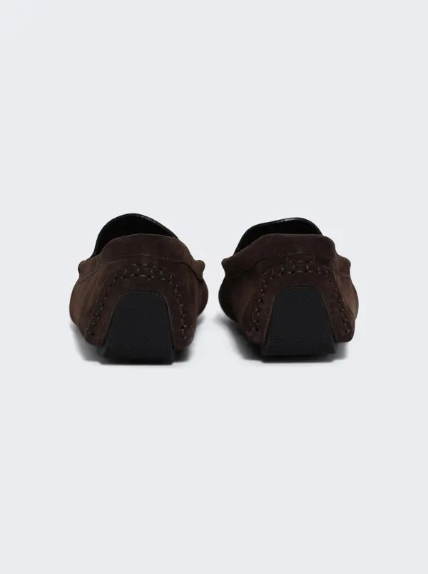 THE ROW Lucca Lacquer Slip-on Loafers - Brown