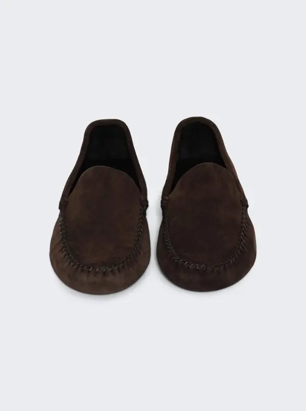 THE ROW Lucca Lacquer Slip-on Loafers