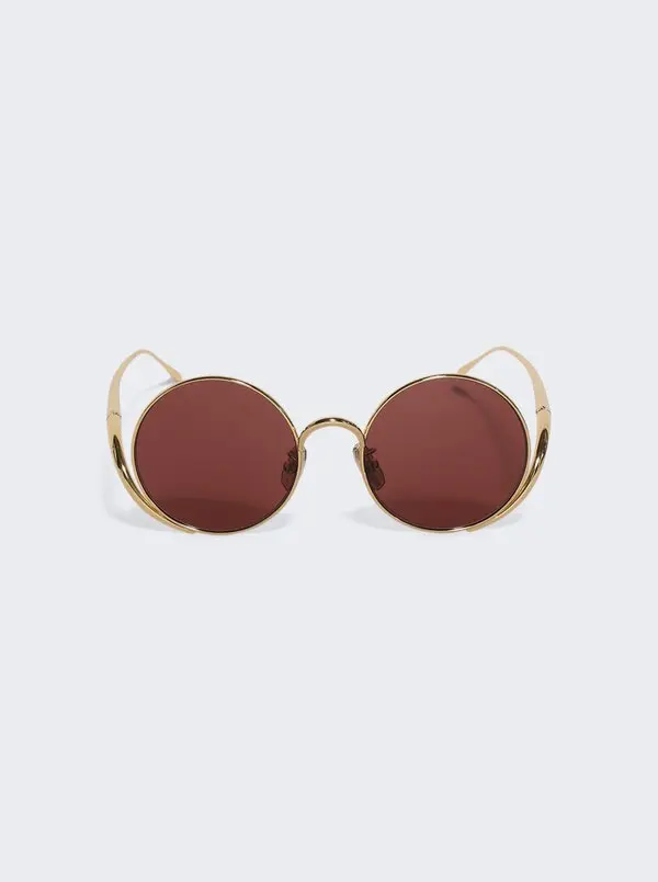Loewe Signature Round Sunglasses - Gold