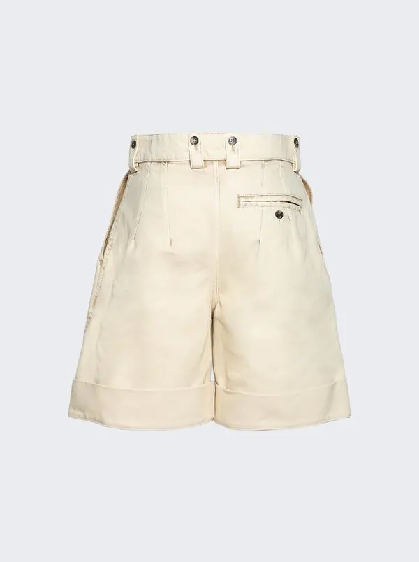 Loewe Turn Up Shorts - Beige
