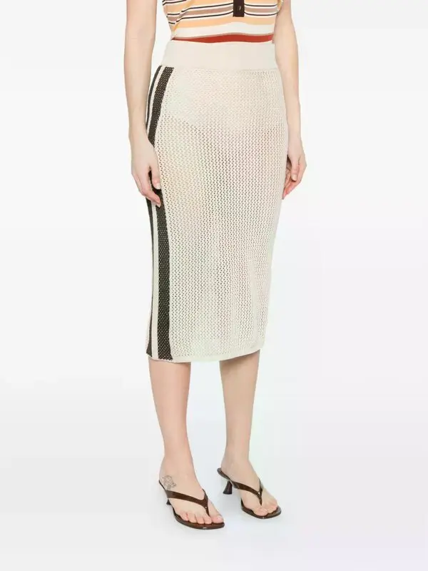 Pinko Knitted Striped Skirt