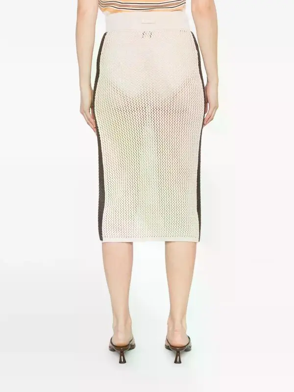 Pinko Knitted Striped Skirt