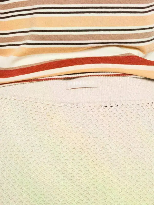 Pinko Knitted Striped Skirt