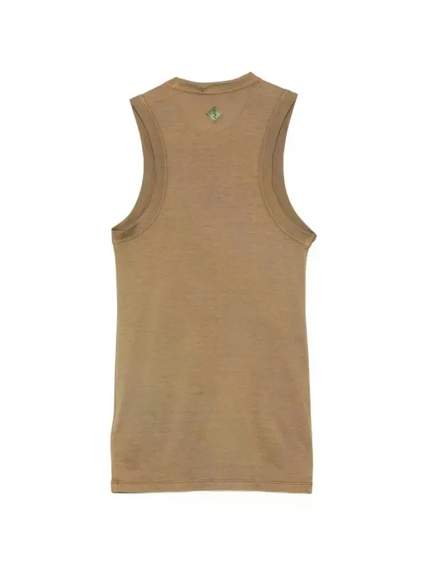 HAIKURE Crew-neck Tank Top - Green