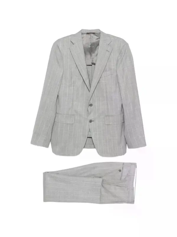Canali Striped Suit - Grey