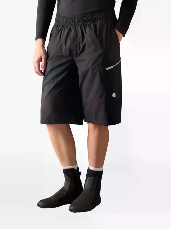 Moose Knuckles Zip-detailed Shorts - Black