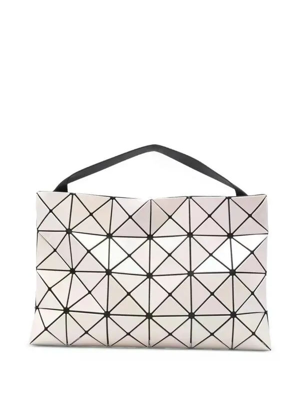 Issey Miyake Geometric-design Shoulder Bag - Neutrals
