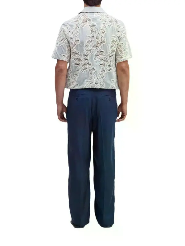 Nn07 Kay Pleated Trousers - Blue