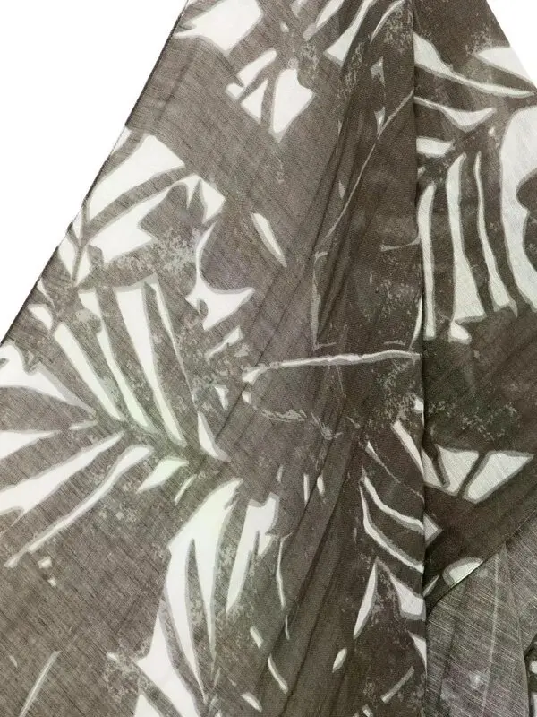 Emporio Armani Leafy-print Scarf