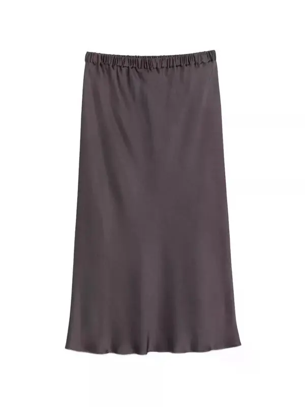 Antonelli Firenze Orinoco Elastic-waistband Midi Skirt - Purple