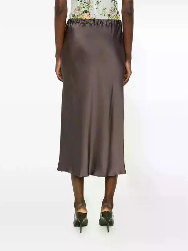 Antonelli Firenze Orinoco Elastic-waistband Midi Skirt - Purple